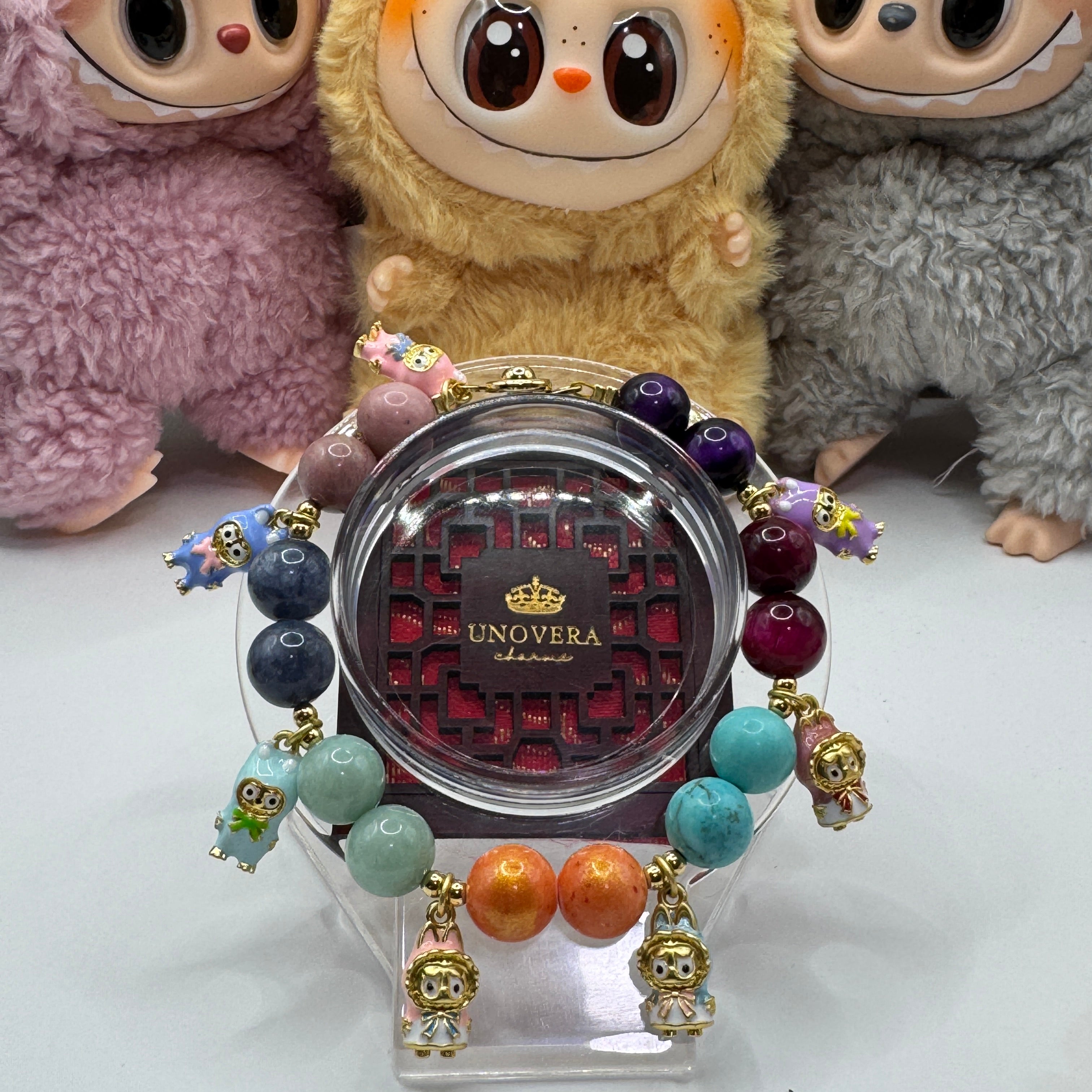 Labubu w/ 7 Chakra Stones for Abundance, Prosperity, Attract Wealth ...